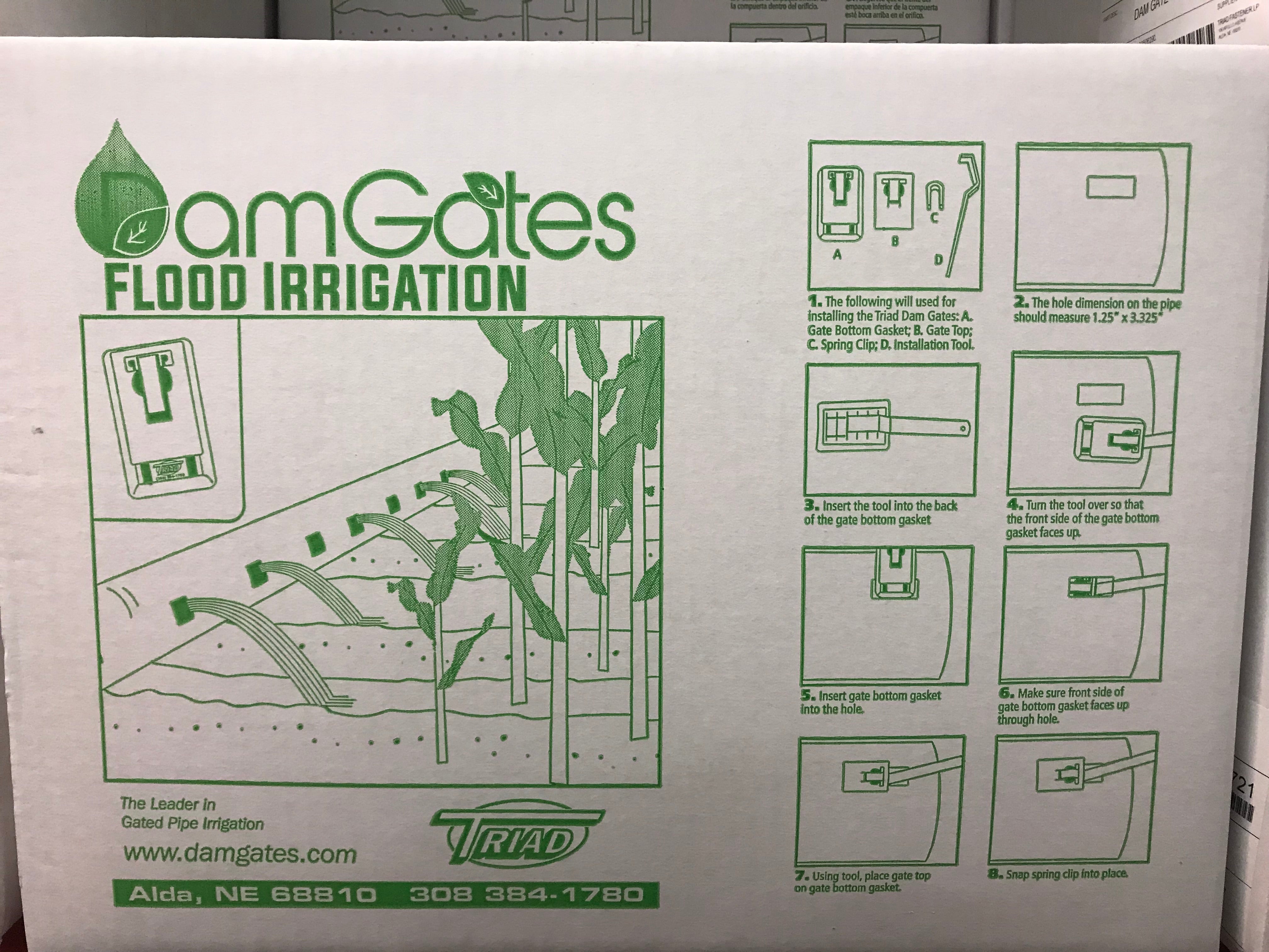 T11080 - Dam Gate, 6", Complete - Box of 200 - Discountirrigation.com